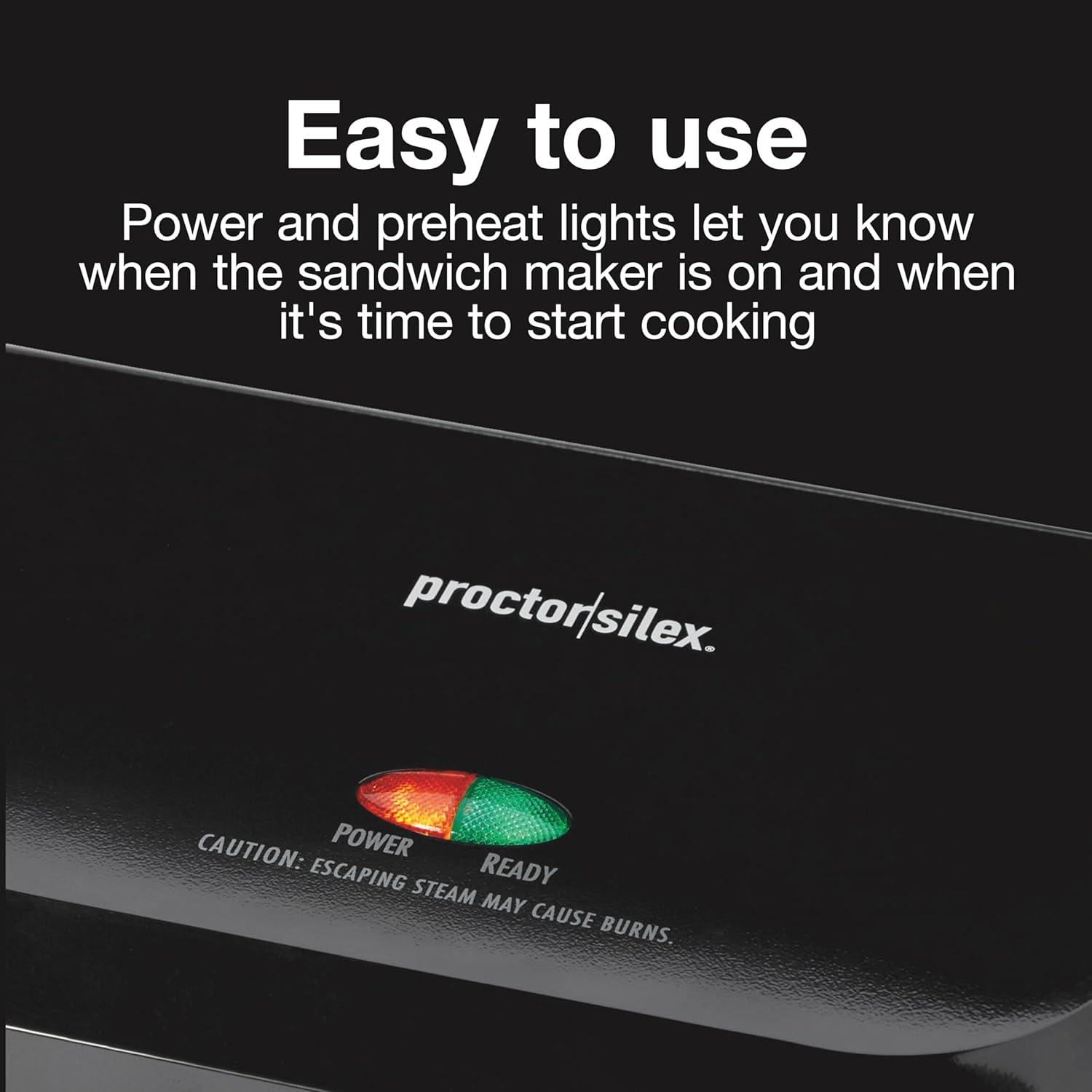 PS PANINI PRESS AND GRILL(Compact Upright Storage) - Proctor Silex ...